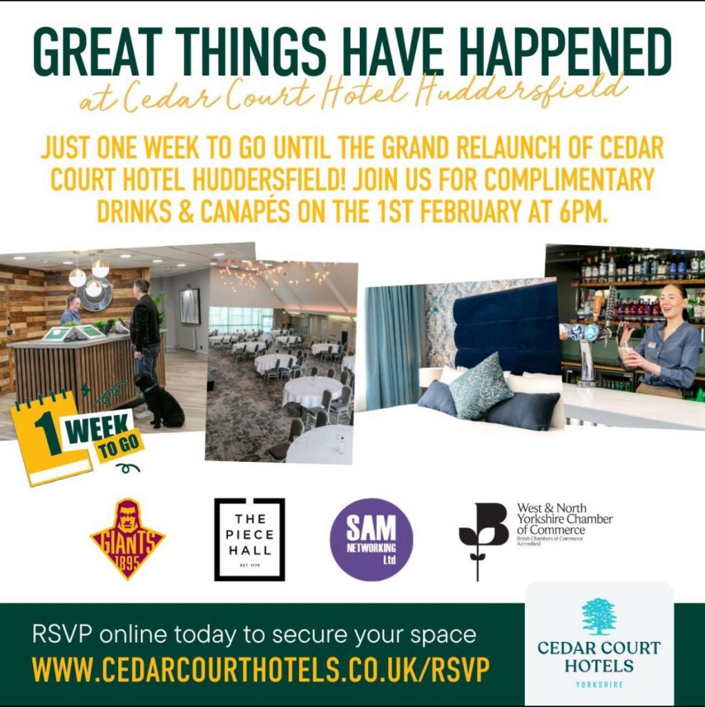 Grand Relaunch of Cedar Court Hotel Huddersfield - Connect Yorkshire